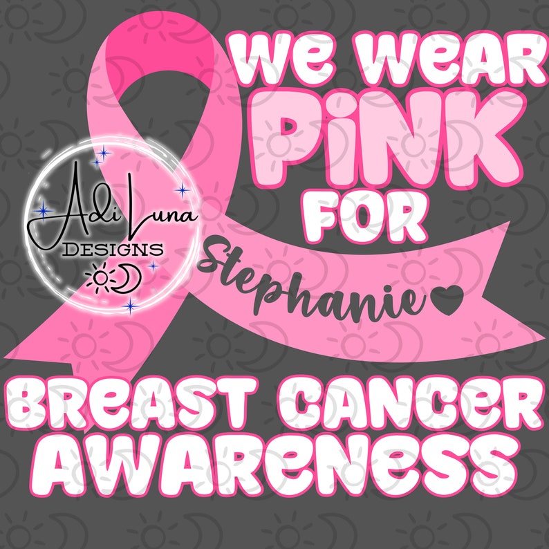 Custom Cancer Awareness Ribbon PNG / Personalized Awareness PNG - Etsy