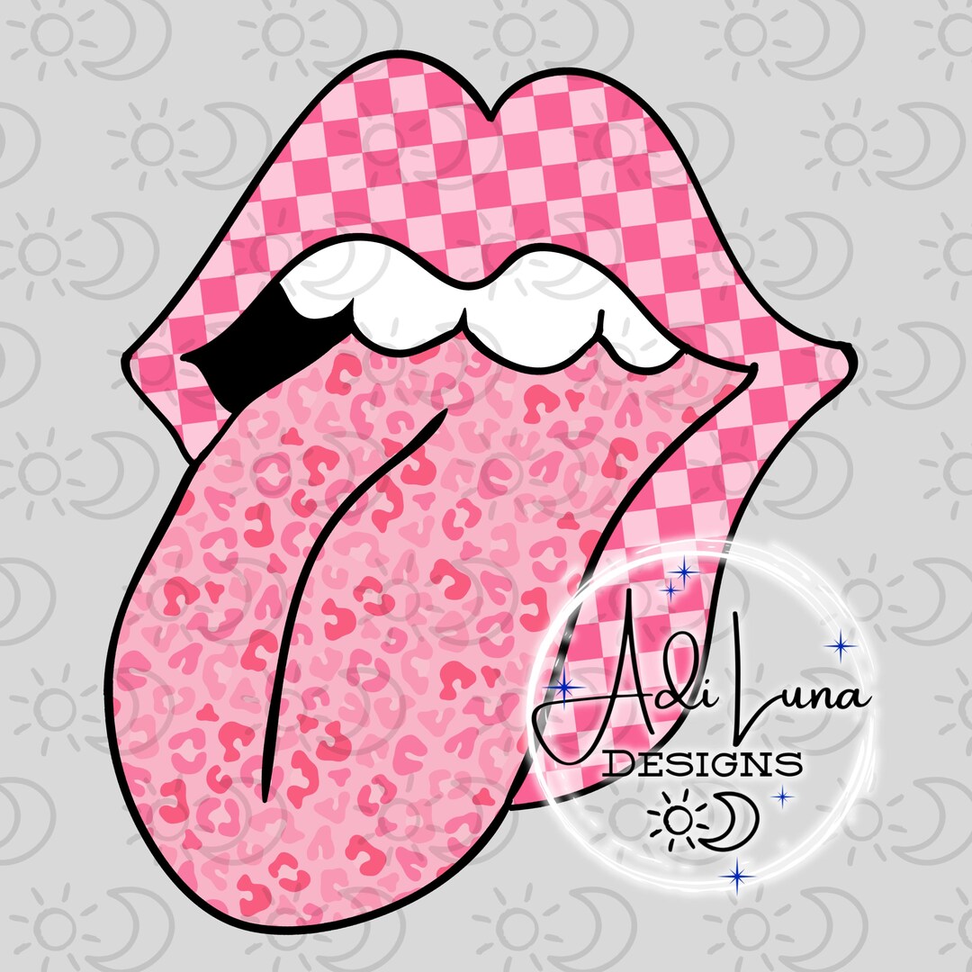 Girly Tongue Rock Out PNG / Digital Download - Etsy