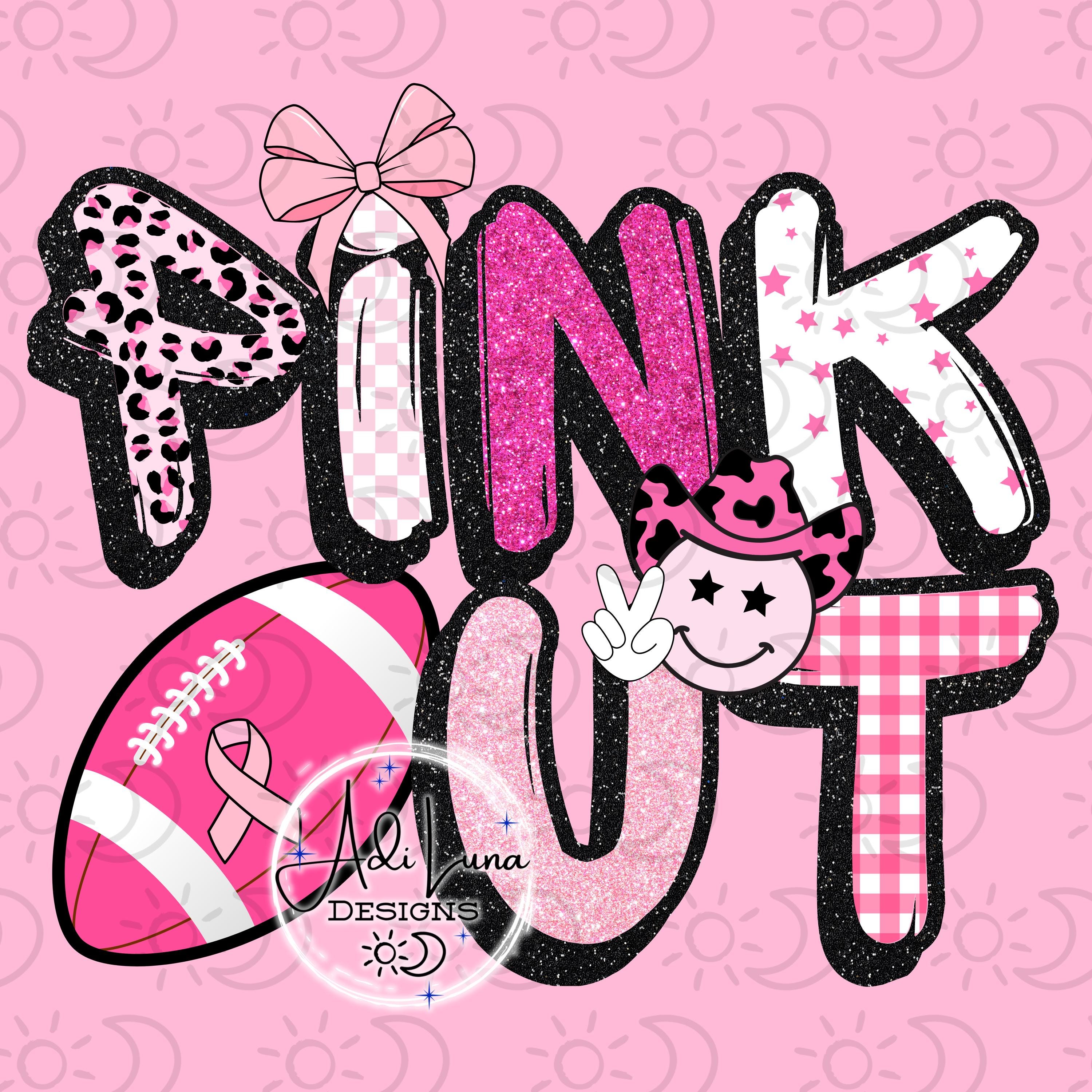 Pink Out Football PNG / Instant Download - Etsy