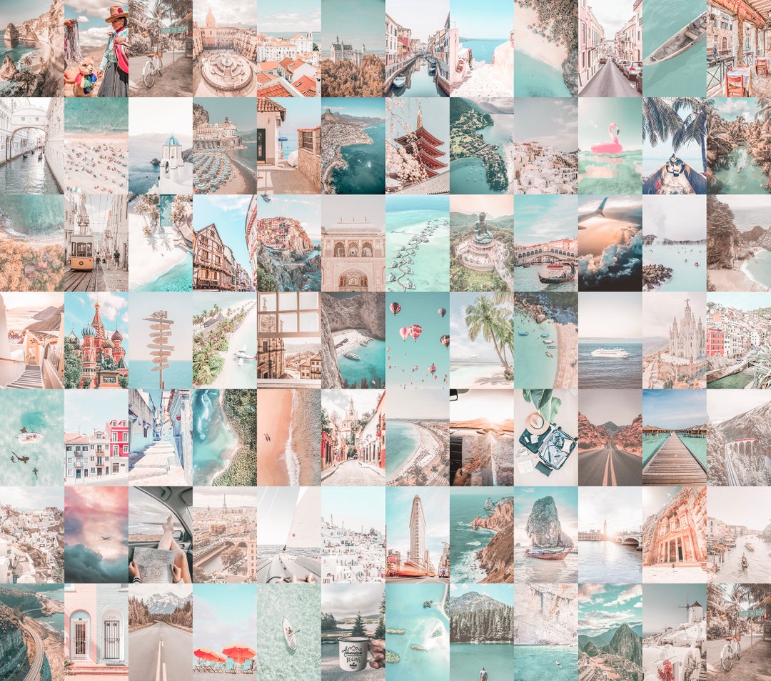 Travel Wall Collage Kitdigital DOWNLOADS 83 4 X - Etsy Canada
