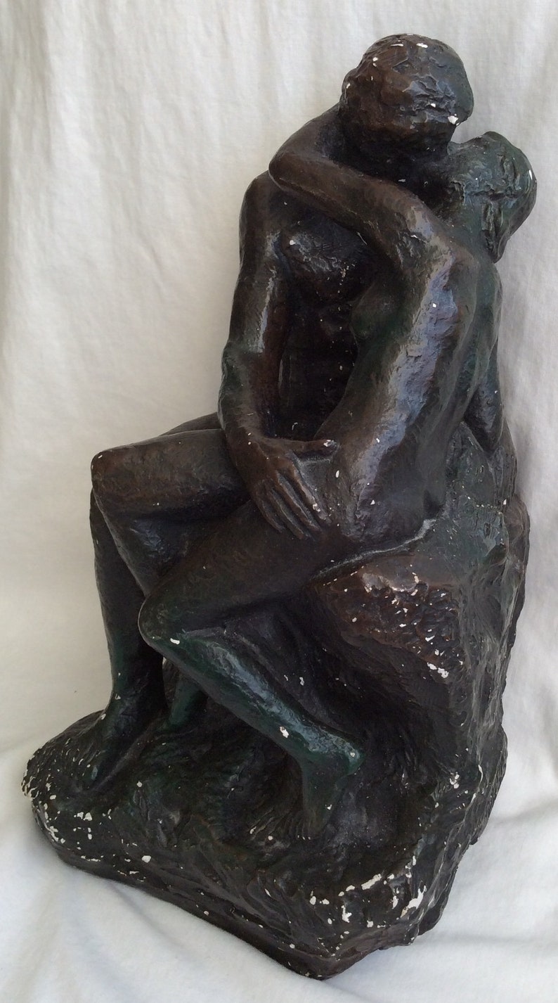 Rodin's the Kiss Reproduction Sculpture - Etsy