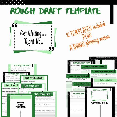 Writing a Book Use This Novel Writing Template Specifically - Etsy
