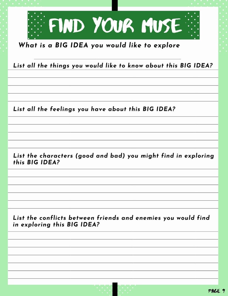 Writing a Book? Use This Novel Writing Template Specifically Designed ...