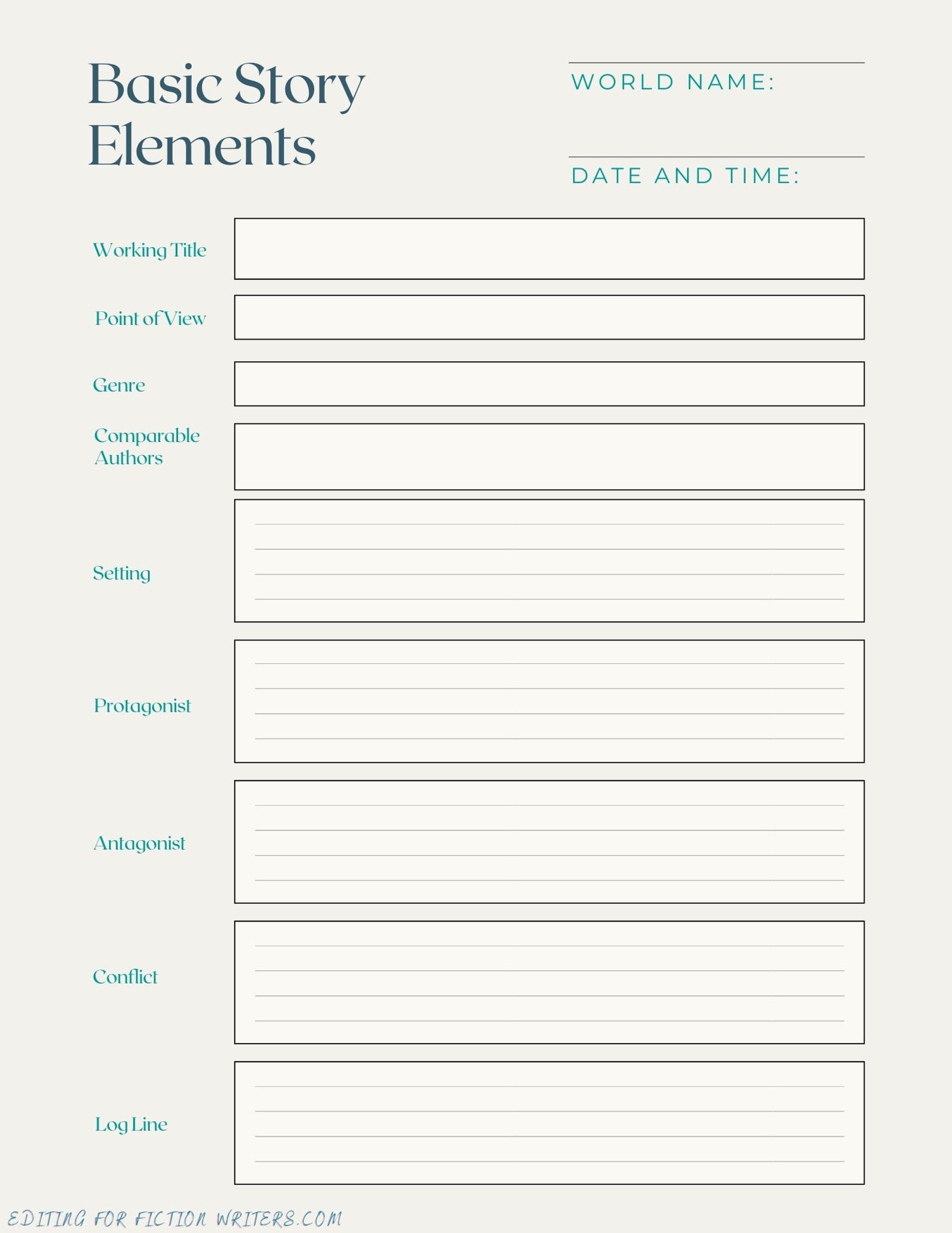 Fantasy World Building Template For Writers Etsy Uk