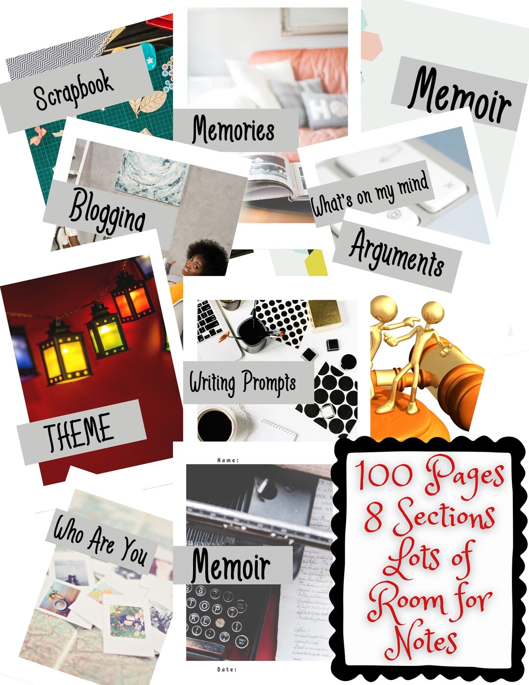 Write Your Story Using Our Memoir Workbook / Template - Take Notes for ...