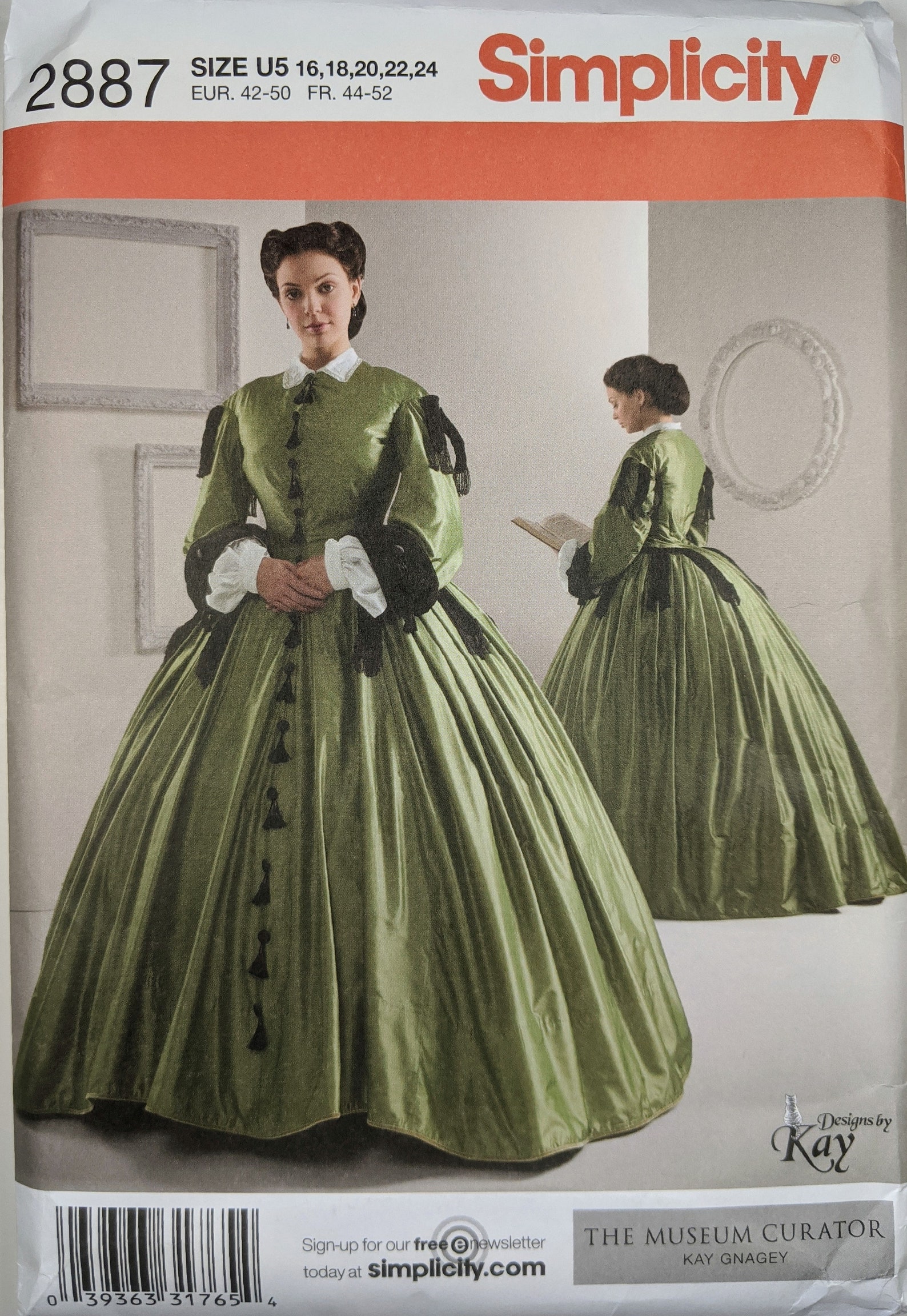 Simplicity Pattern 2887 Historic Civil War Era Woman's Dress - Etsy