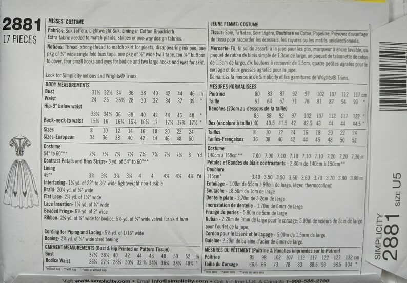 Simplicity Pattern 2881 Historic Civil War Era Woman's Dress and Bodice ...