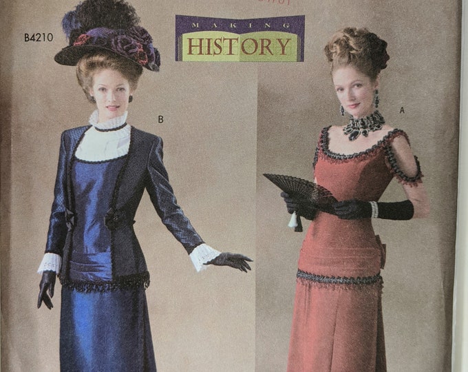 Simplicity Pattern 4078 Victorian Bustle Era Circa 1895 Misses' Two ...