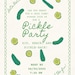Editable Pickle Party Invite Template Digital Download for Canva Pro ...