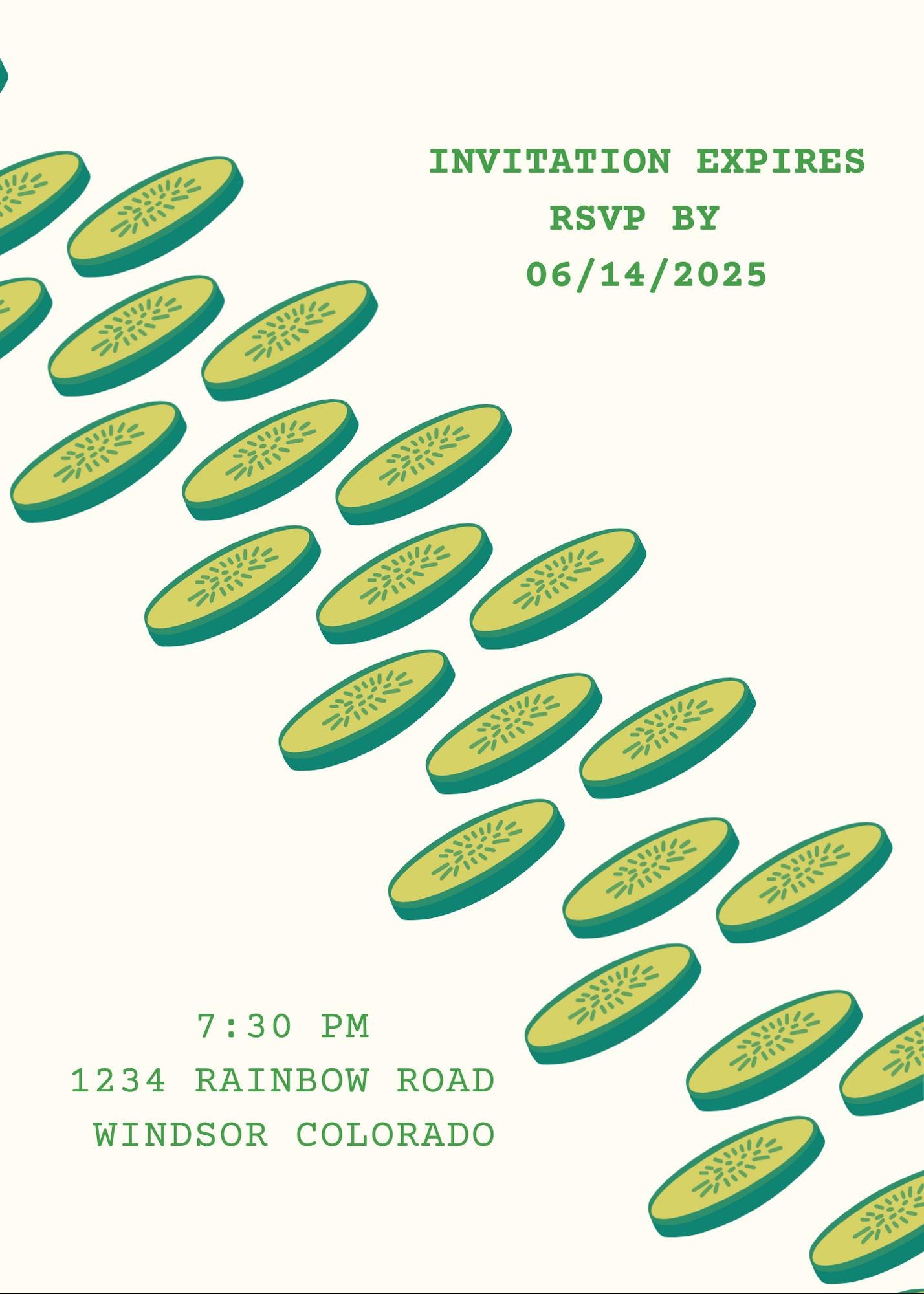 Editable Pickle Party Invite Template Digital Download for Canva Pro ...
