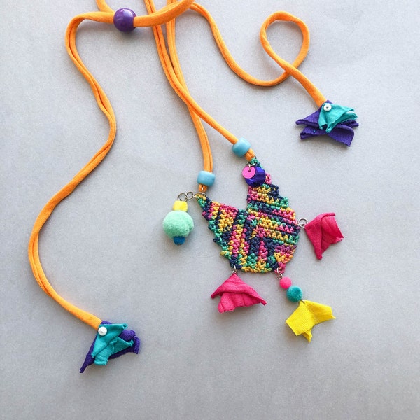 Fiber Necklace - Etsy