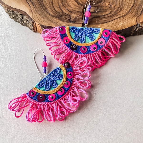 Colorful Earrings - Etsy