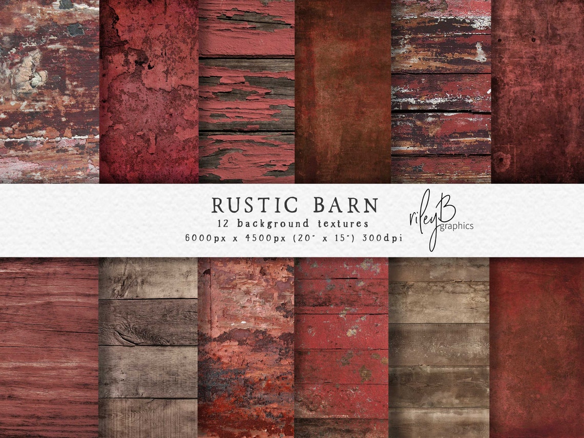 Rustic Barn Textures Barn Wood Textures Rustic Wood Red - Etsy