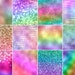 Over the Rainbow Textures Rainbow Glitter Rainbow Textures - Etsy