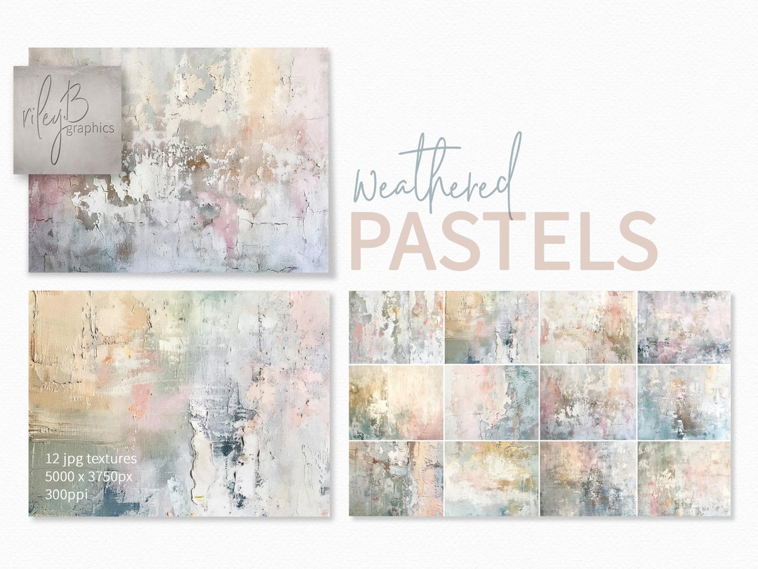 Weathered Pastels – Neutral Abstract Texture Backgrounds – Faded ...