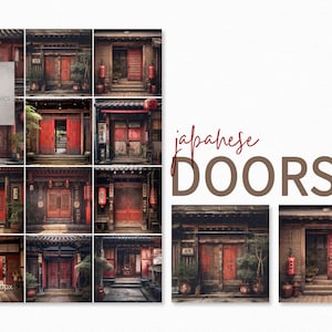 Japanese Doors – Traditional Red and Wooden Entryways – Vintage ...