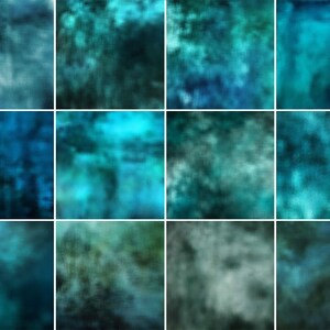 Ocean Metallics – Deep Teal Blue Abstracts – Shimmering Sea Texture ...