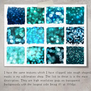 Ocean Bokeh – Aqua Blue Light Circles – Soft Blurred Sparkle Overlays ...