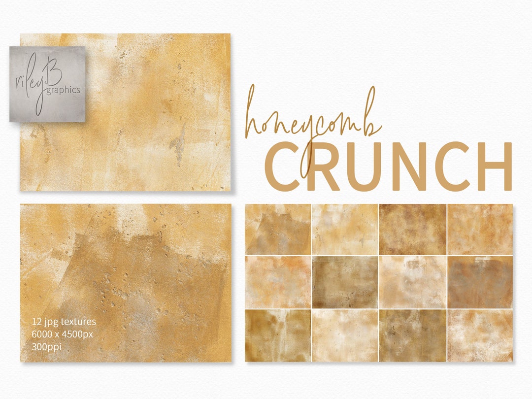Honeycomb Crunch Textures - Honey Textured Backgrounds - Ochre Grunge ...
