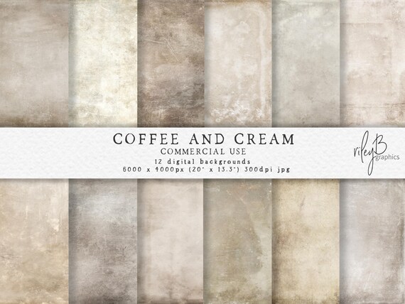 Coffee and Cream Fine Art Textures Cream Backgrounds - Etsy