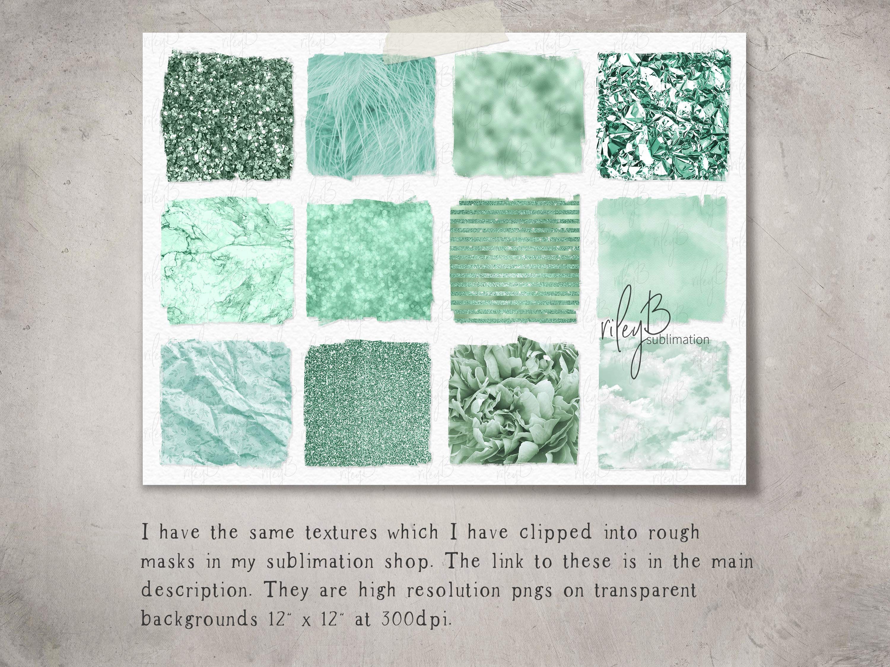 Mint Textures Mint Digital Papers Mint Green Scrapbooking - Etsy