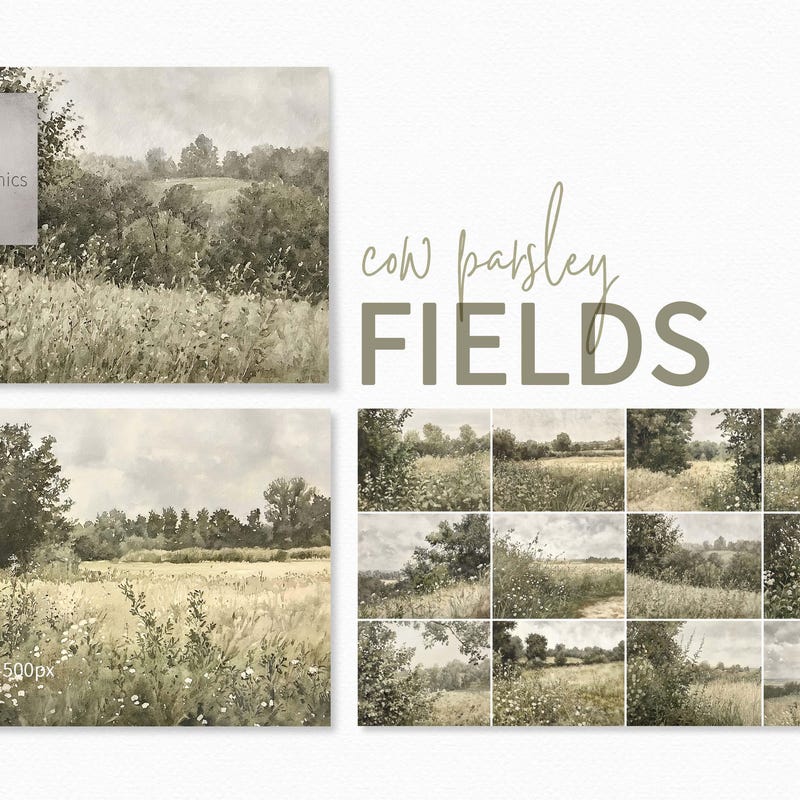 Countryside Meadow Print - Etsy