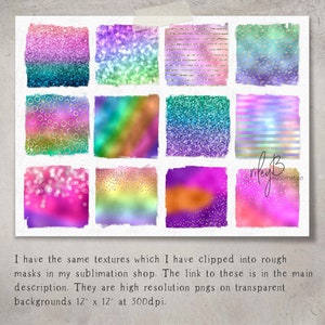Over the Rainbow Textures - Rainbow Glitter - Rainbow Textures - Pastel ...