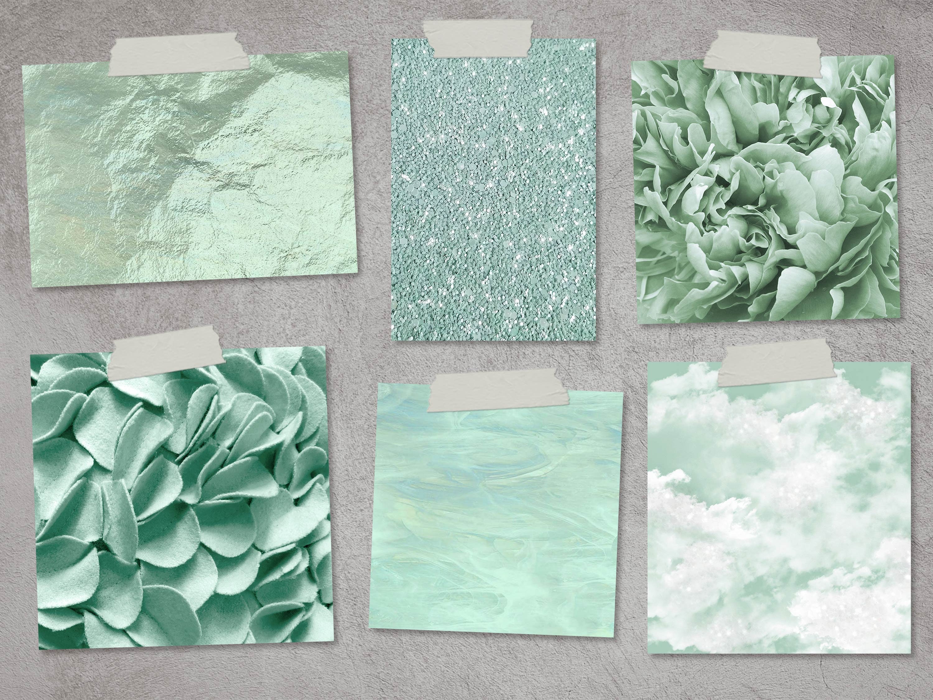 Mint Textures Mint Digital Papers Mint Green Scrapbooking - Etsy