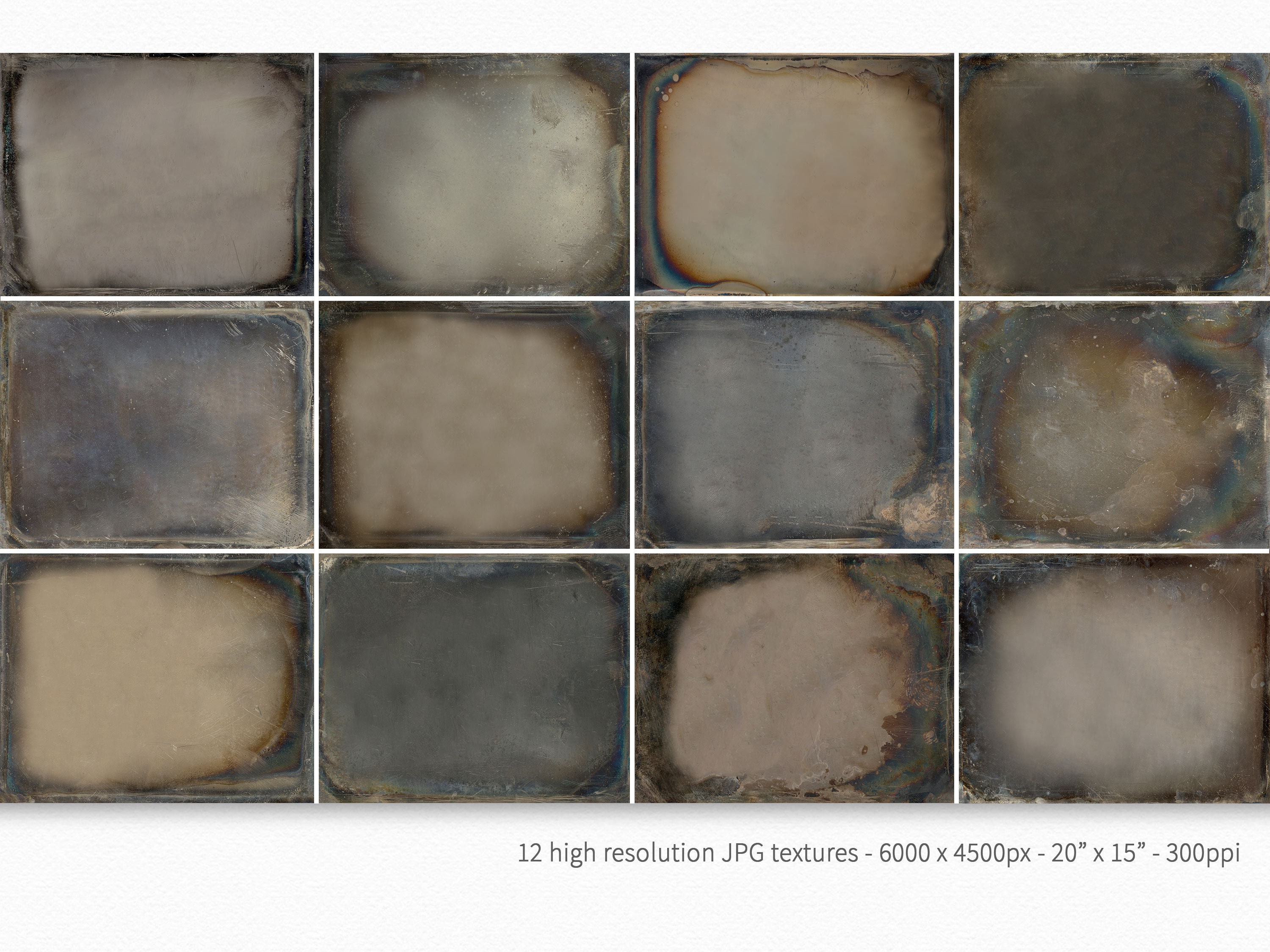 Vintage Tin Type II Textures Warm Tone Vintage Tin Types - Etsy