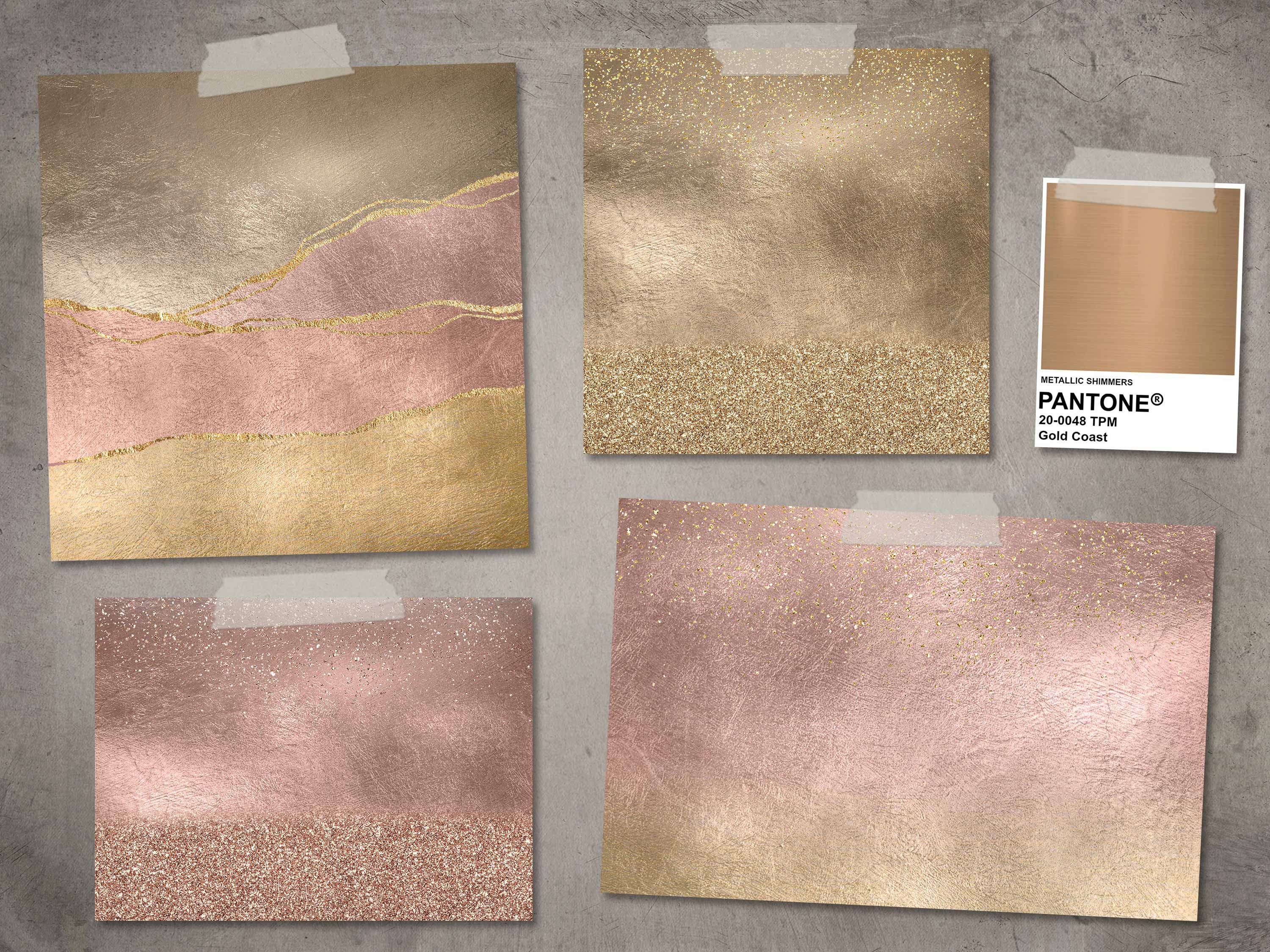 Gold and Rose Gold Shimmer Backgrounds Gold Glitter Rose - Etsy