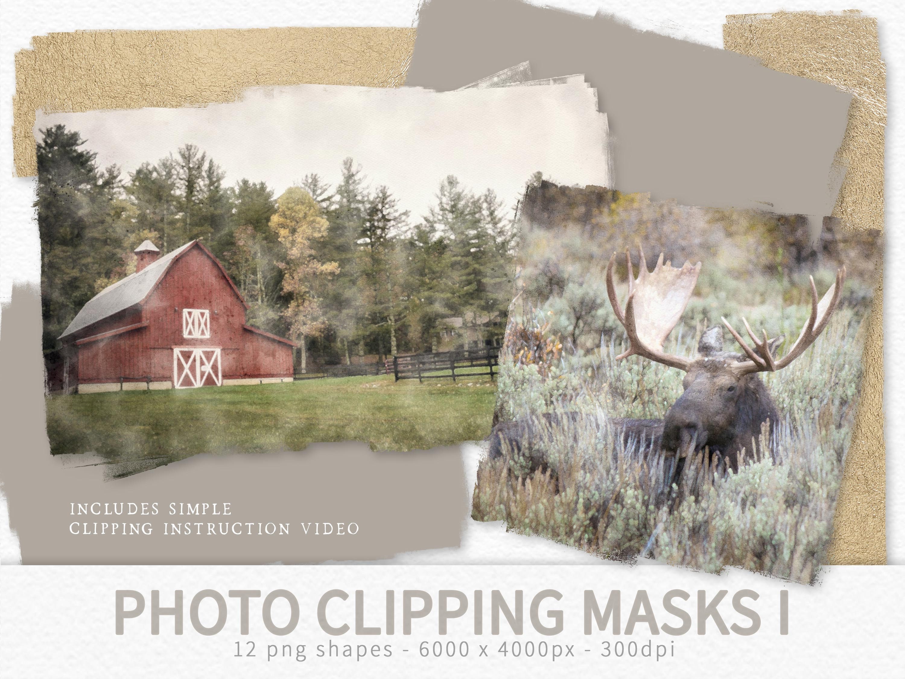 Photo Clipping Masks I Digital Photo Frames Photo Frame - Etsy
