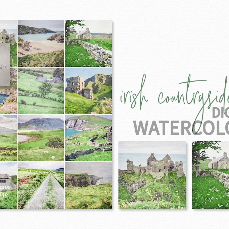 Ireland Watercolor - Etsy