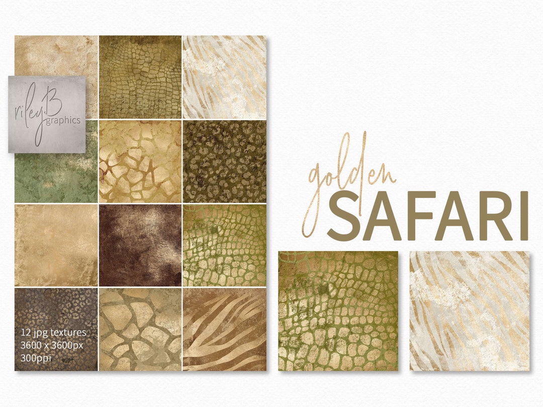 Golden Safari Textures Animal Print Textures Gold Animal Prints Safari ...