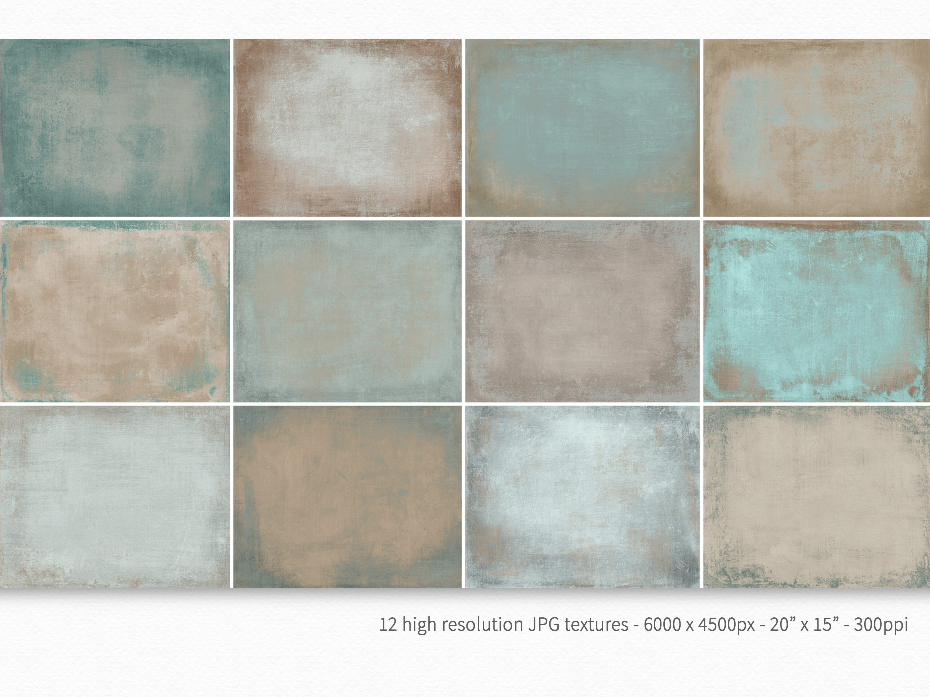 Aqua and Oak – Distressed Aqua and Beige Textures – Soft Blue Grunge ...