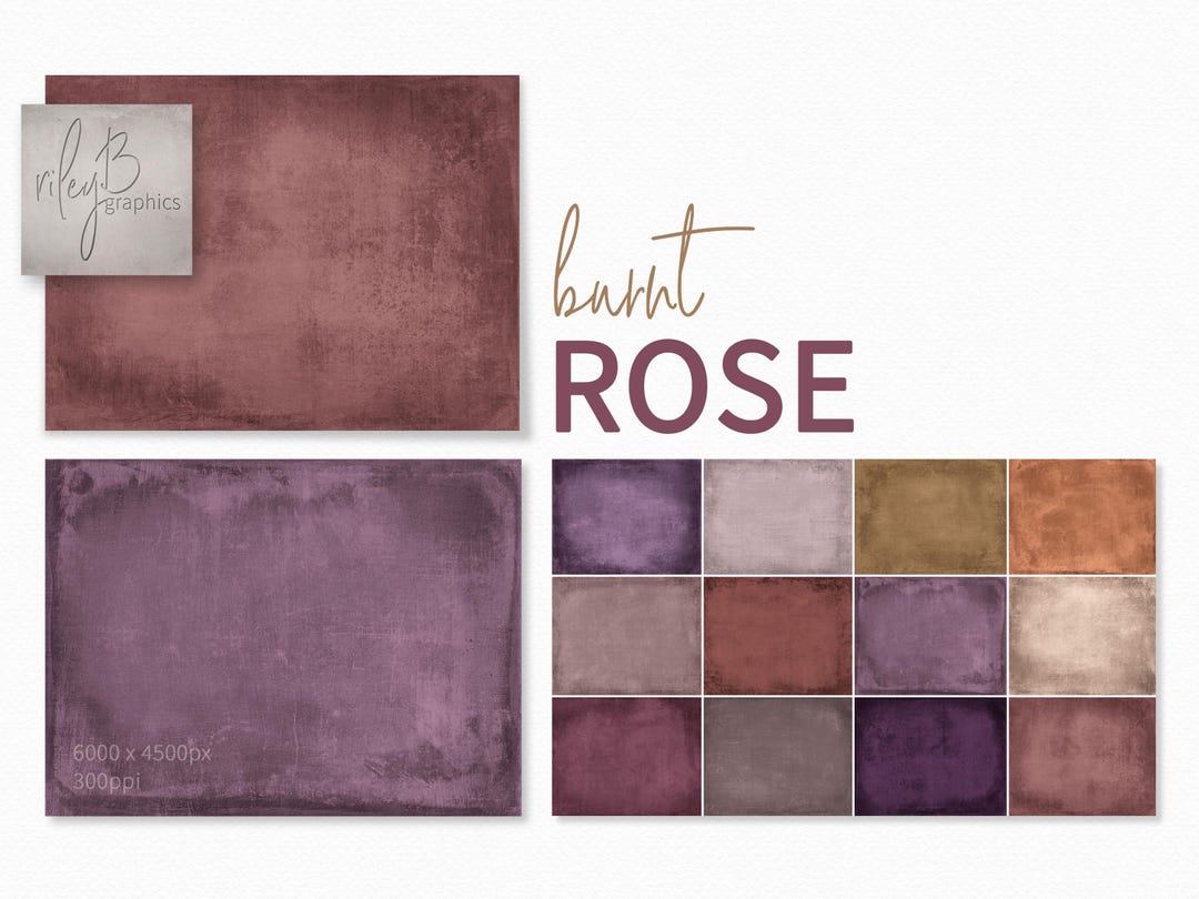 Burnt Rose – Moody Rustic Textures in Purple Grey and Rose Tones ...