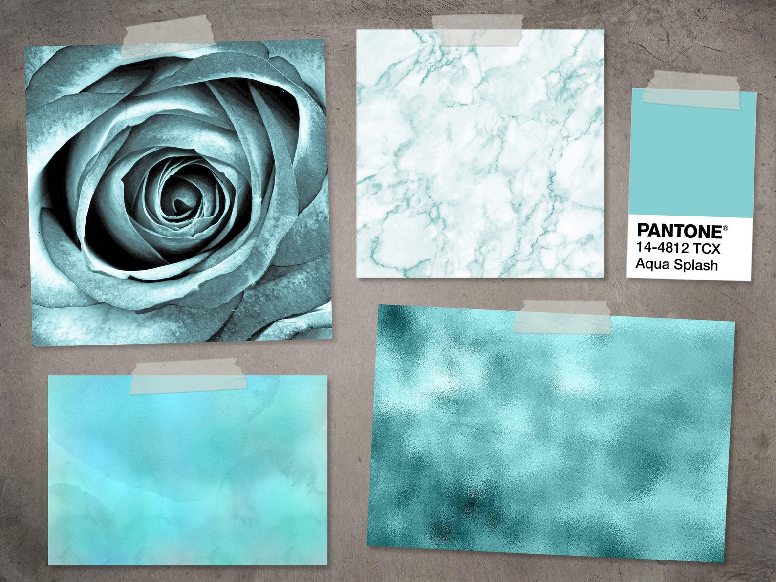 Aqua Textures Aqua Digital Papers Aqua Blue Scrapbooking - Etsy