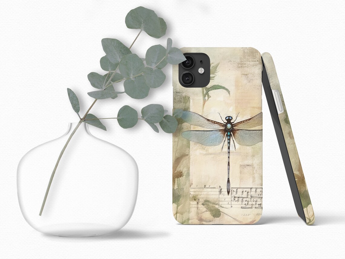 Musical Dragonflies – Botanical Insect Illustrations – Vintage Sheet ...