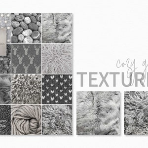 Cozy Grey Textures - Grey Textures - Cozy Digital Paper - Cozy Textures ...