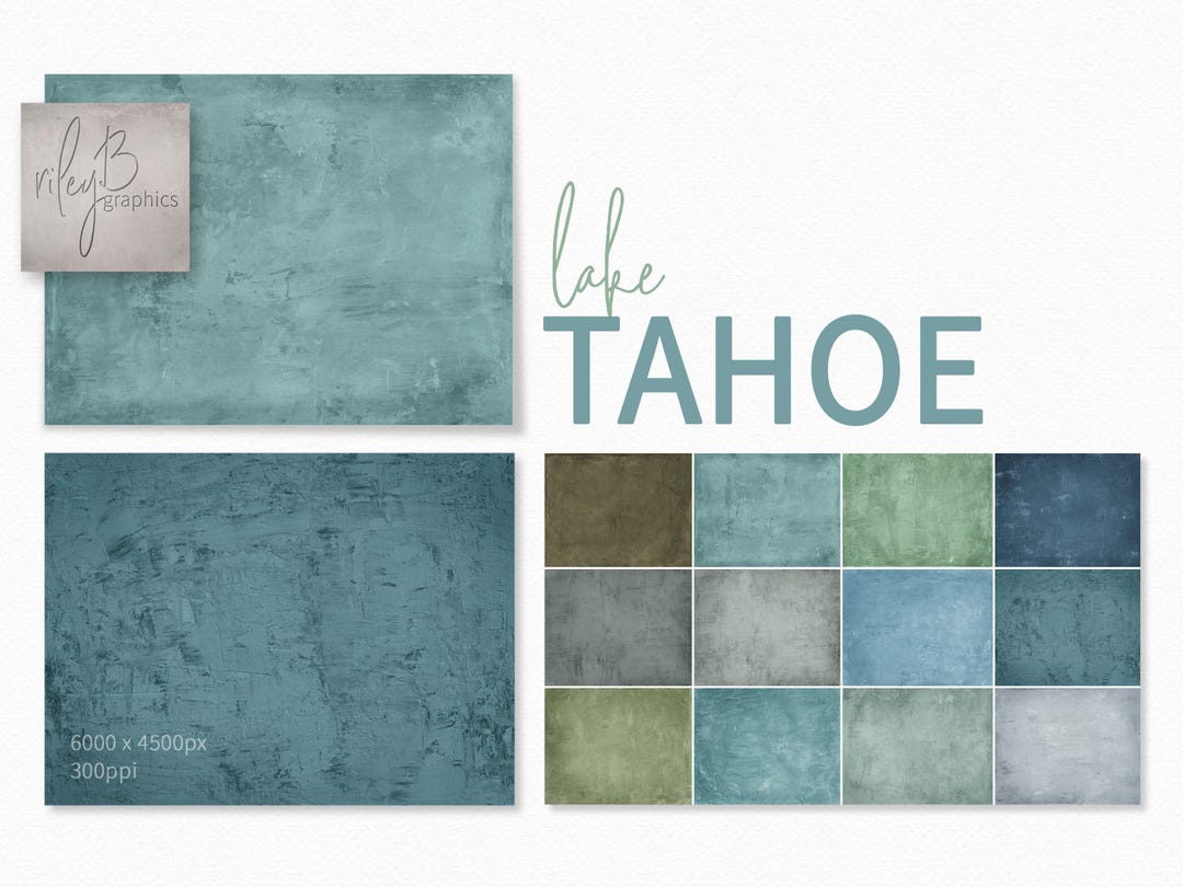 Lake Tahoe – Textured Plaster Walls – Soft Aqua and Sage Hues – Dusty ...