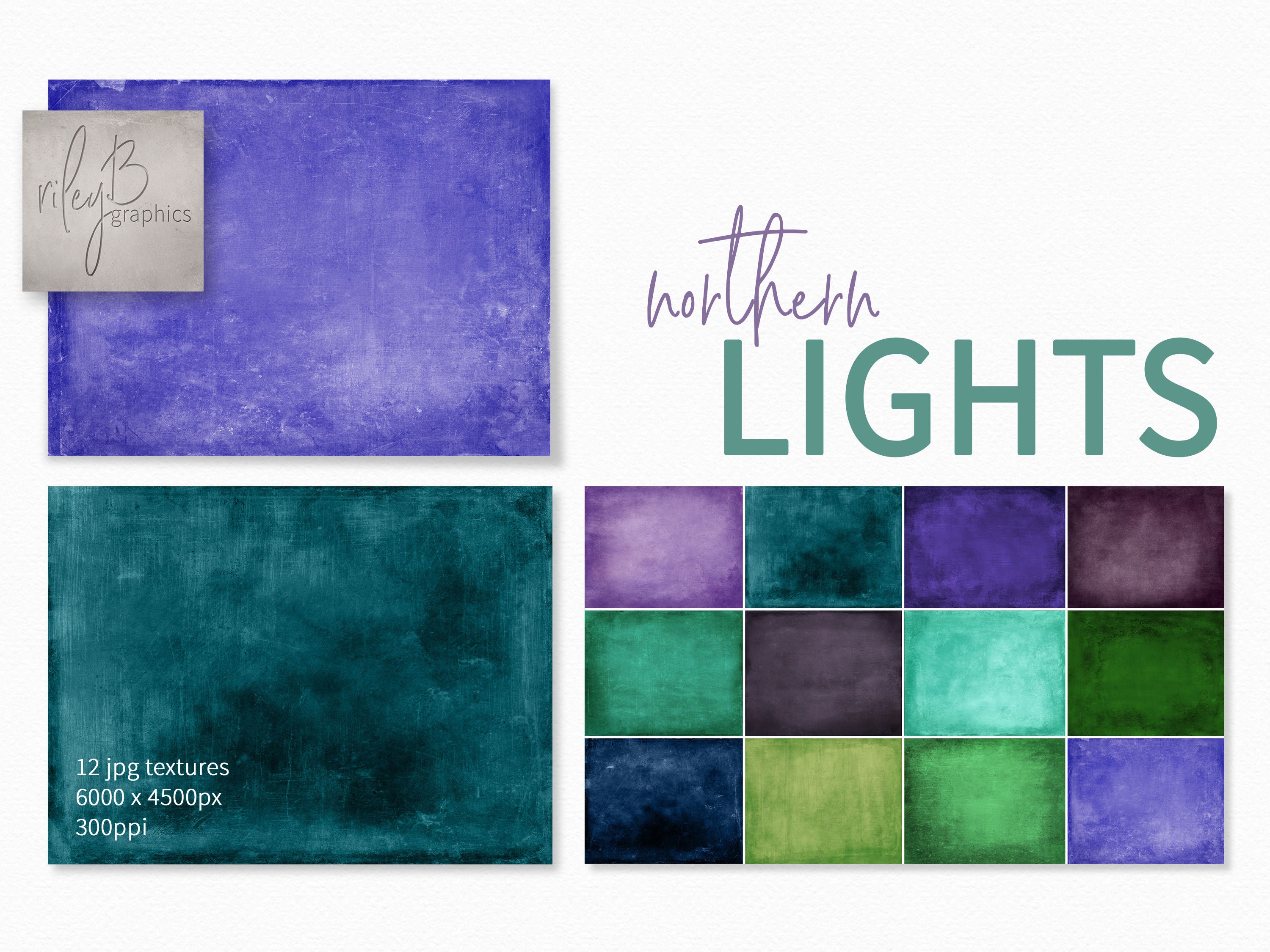Northern Lights Textures Northern Lights Color Palette - Etsy