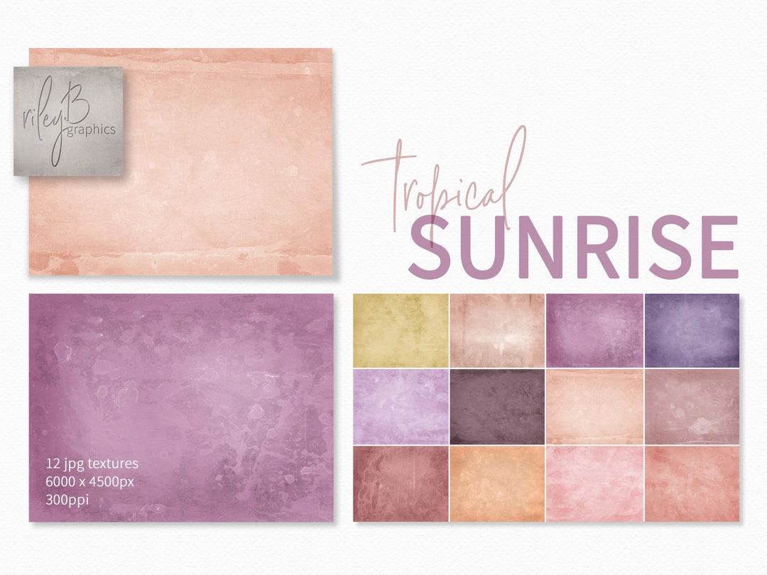 Tropical Sunrise Textures - Sunrise Colored Backgrounds - Sunrise Color ...