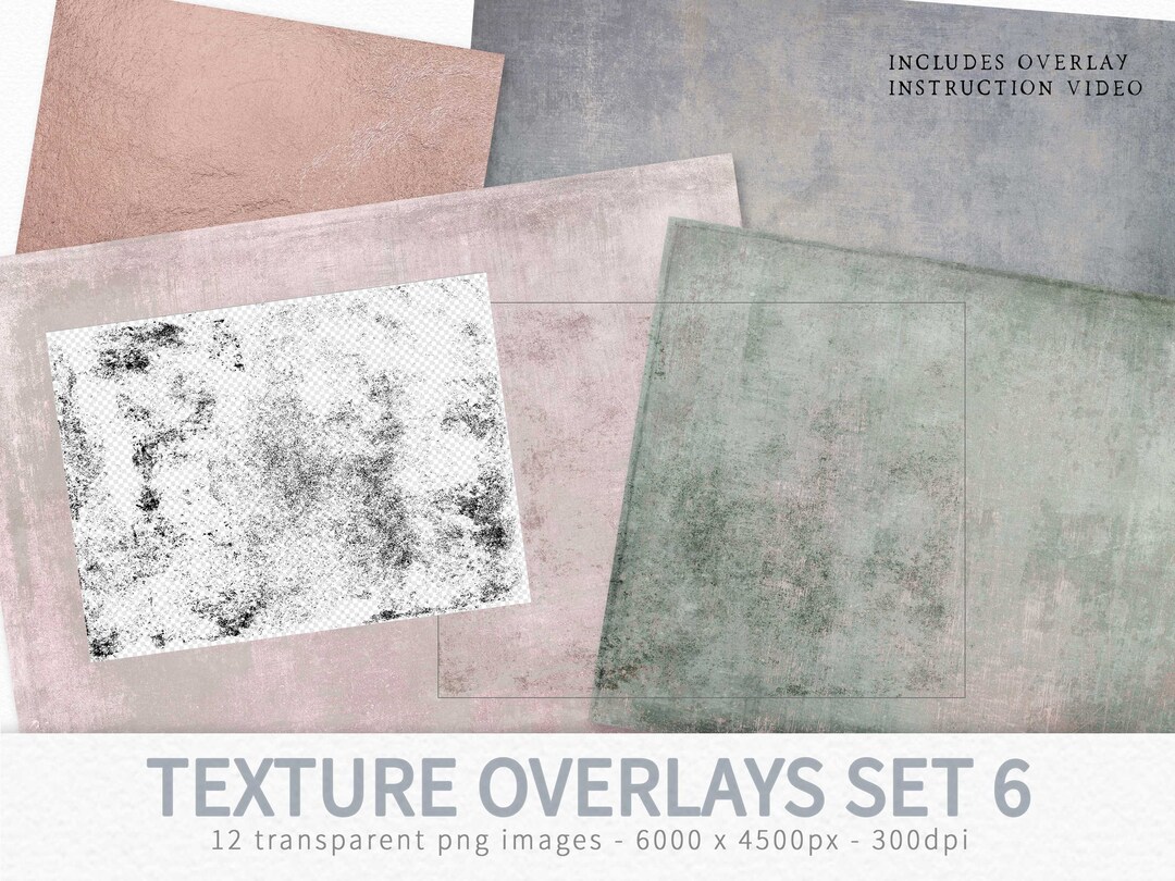 Texture Overlays Set 6 - Transparent Grunge Overlays - Texture Clipping ...