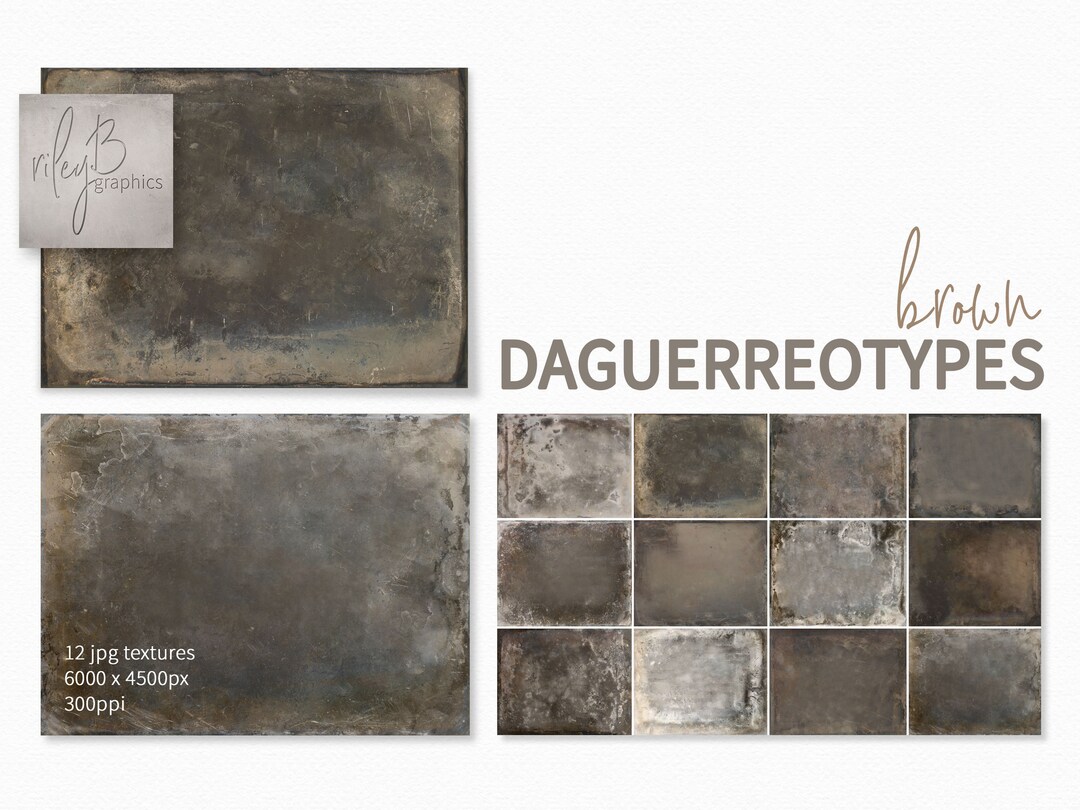 Brown Daguerreotype Textures - Warm Tone Vintage Tin Types ...
