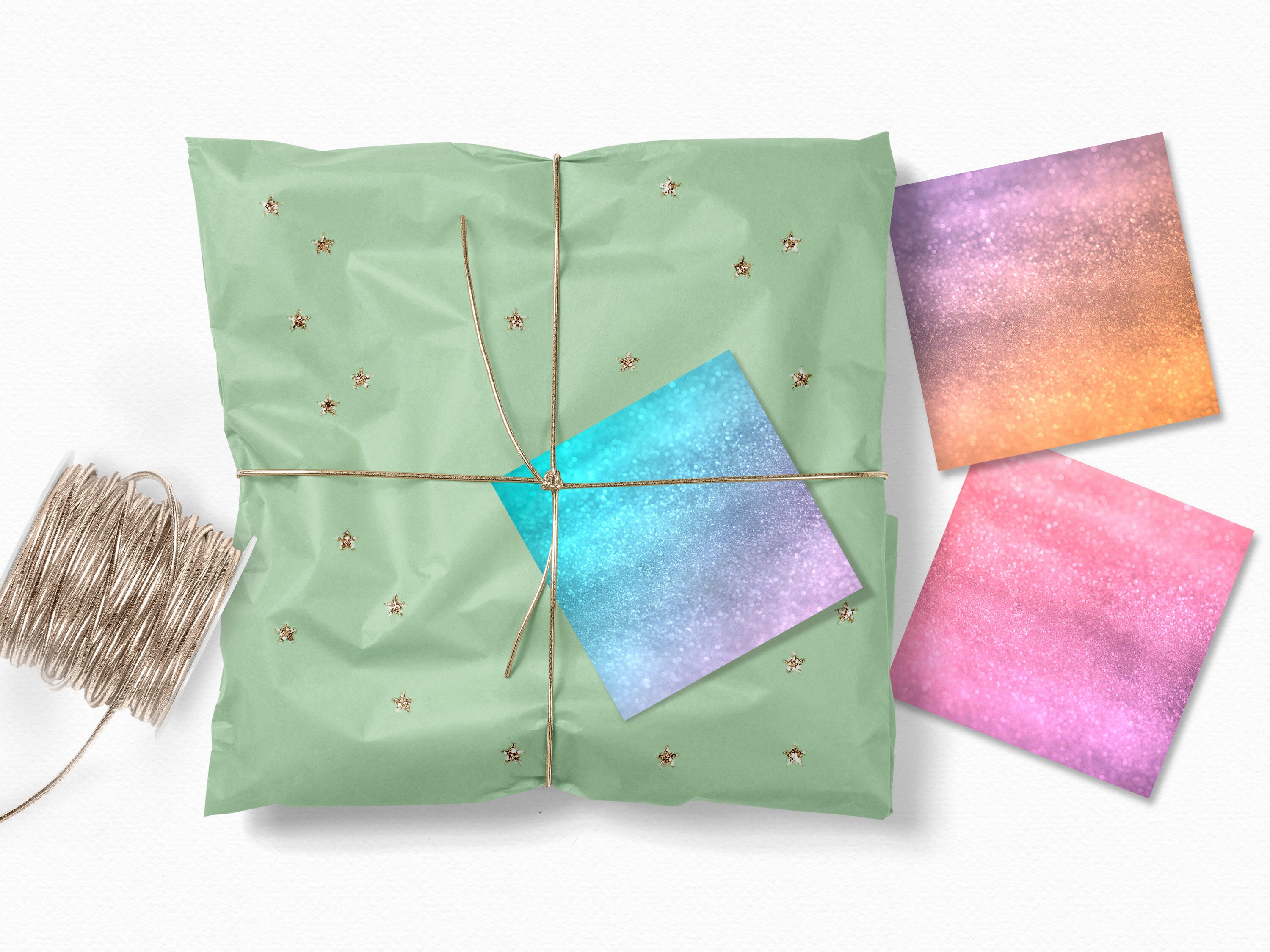 Rainbow Shimmers – Pastel Ombre Glitter Backgrounds – Soft Sparkle ...