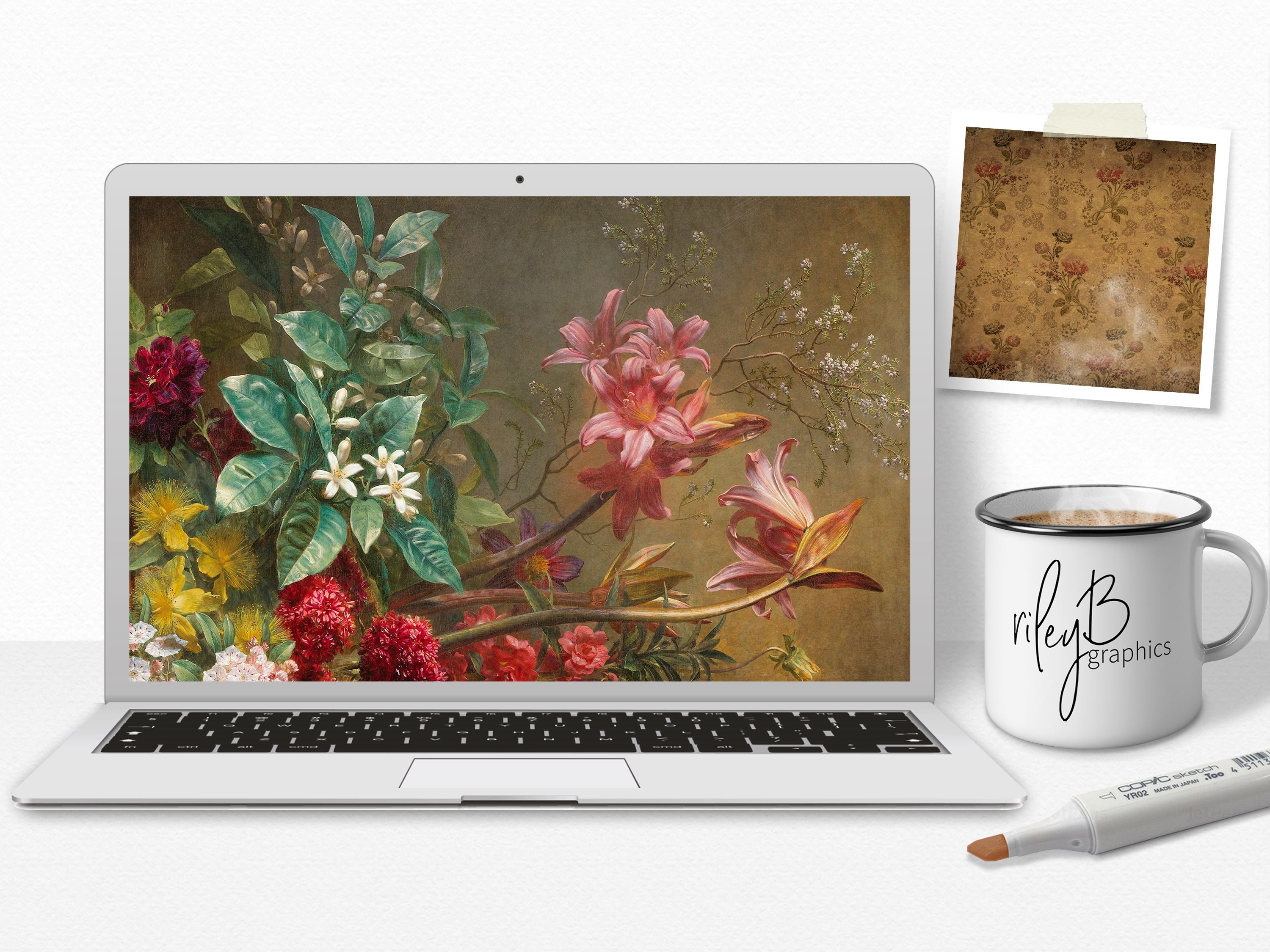 Old Masters Textures - Vintage Floral Textures - Grunge Velvet Stripes ...