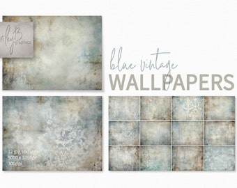 Blue Vintage Wallpaper Pngs - Pale Blue Wallpaper Textures - Grungy ...