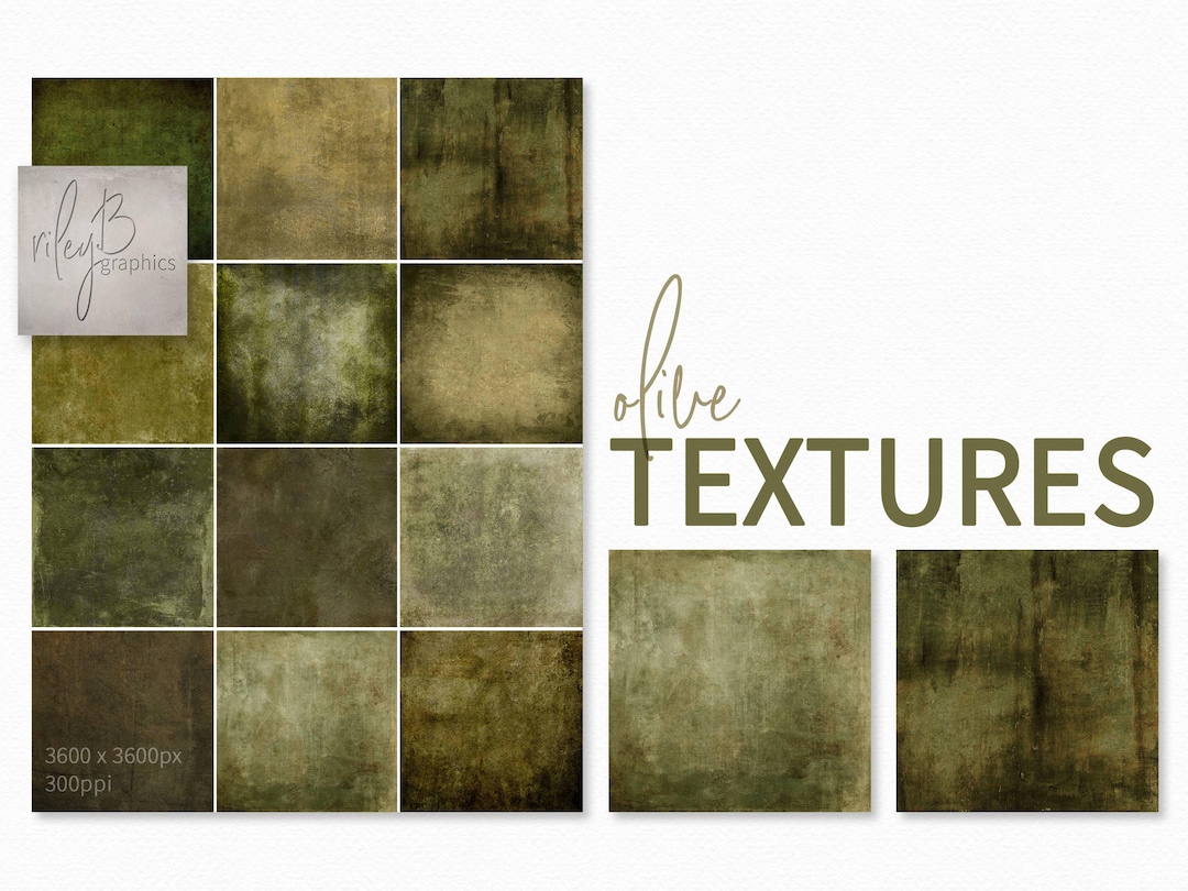 Olive Textures - Aged Green Surfaces - Weathered Olive Canvas - Rustic ...
