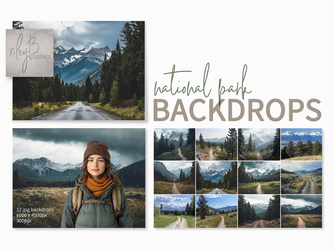 National Park Backdrops - Wilderness Digital Photography Backdrops ...