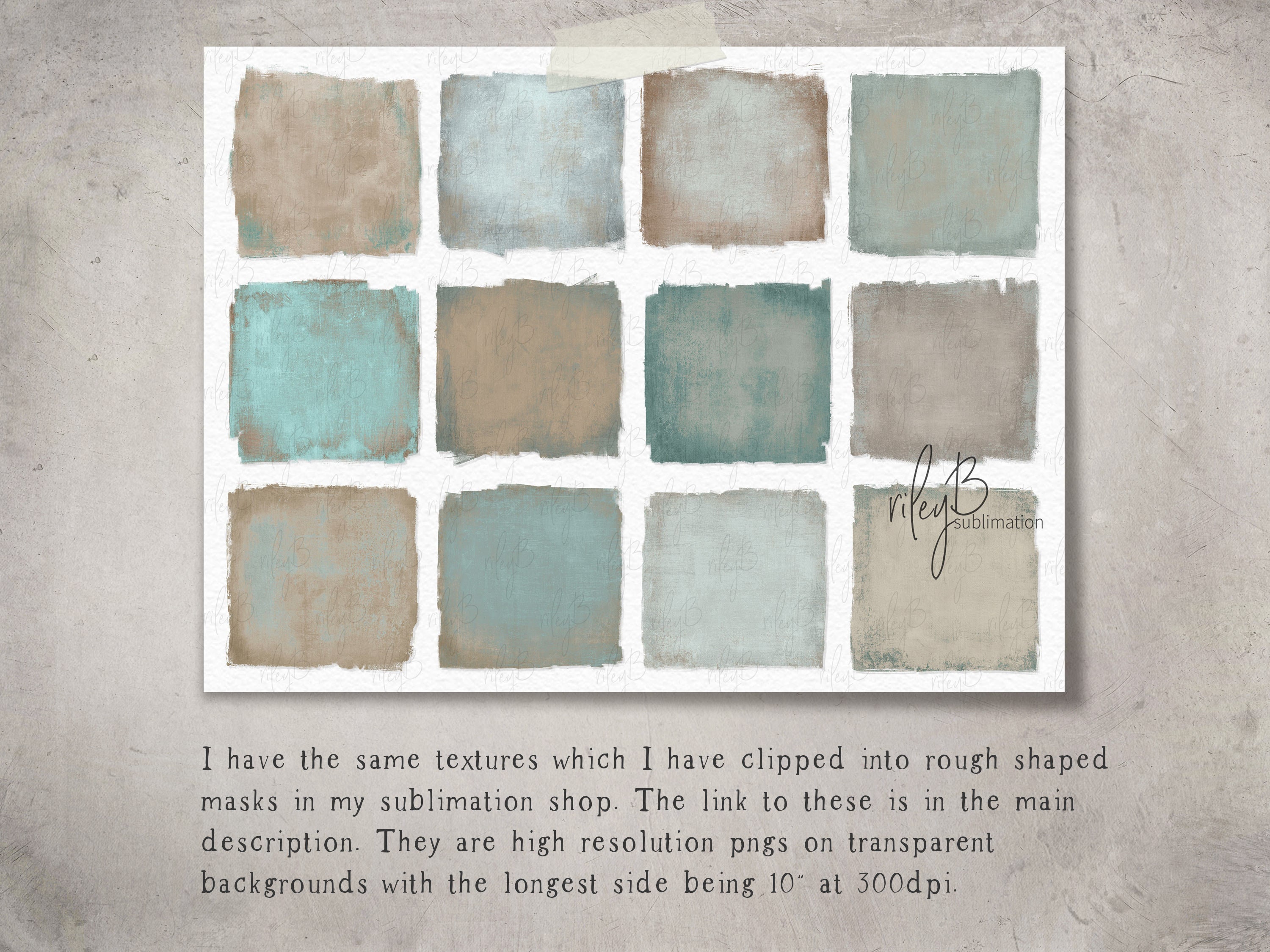 Aqua and Oak – Distressed Aqua and Beige Textures – Soft Blue Grunge ...