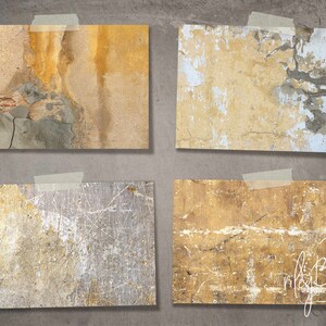 Ochre Textured Walls Vintage Plaster Wall Textures Yellow - Etsy